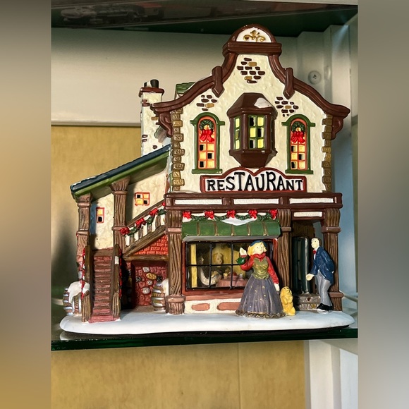 Holiday | Vintage Christmas Village Bundle House Restaurant Church ...